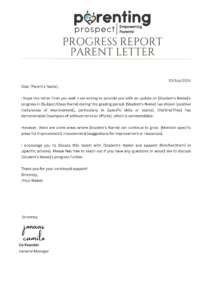How to Write a Progress Report Parent Letter? [Templates]