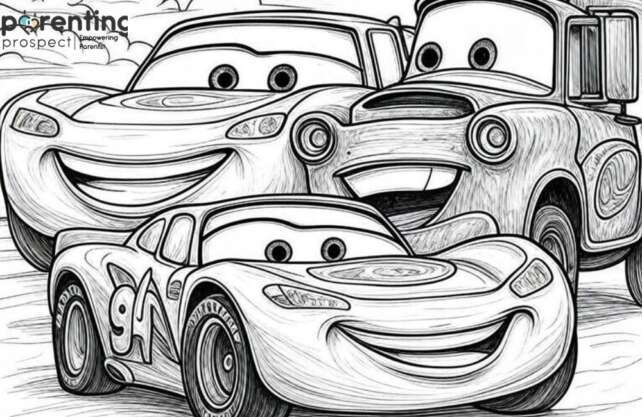 20 Free Printable McQueen Cars Coloring Pages